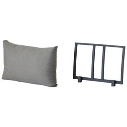 Amatio Basic R&uuml;ckenlehne, Anthrazit, Hellgrau, Metall, Textil, 60.71x45.48x7.7 cm, Gartenm&ouml;bel, Gartenb&auml;nke