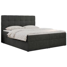 BOXBETT ERNI 120/200 - Dunkelgrau Strukture - H4