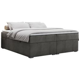 BOXBETT BESS 160/200 Dunkelgrau Velvet - H4