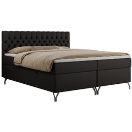 BOXBETT GRIMALDI 120/200 Schwarz Kunstleder - H3