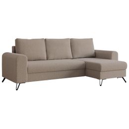 ECKSOFA Hugo Boucle Hellbraun