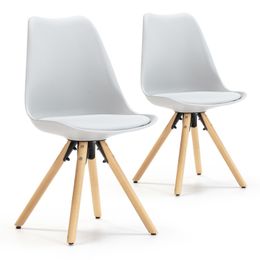STUHL 2er-Set Jeff Grau