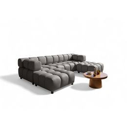 Fun M&ouml;bel SOFA 3-sitzer Und 2-polsterhocker Flow