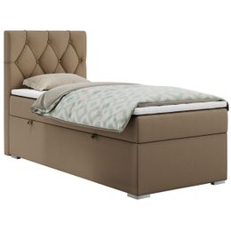 BOXBETT ALDA 90/200 Braun Kunstleder - H4 - Links Seite