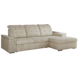 ECKSOFA MADRITO L - Beige Velorus - Rechts