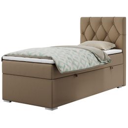 BOXBETT ALDA 90/200 Braun Kunstleder - H4 - Rechts Seite