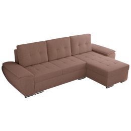 ECKSOFA UMBRIA L Rosa Boucle