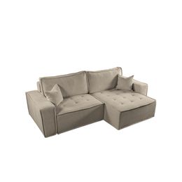 Fun M&ouml;bel ECKSOFA Schlafsofa Flosi In Raven