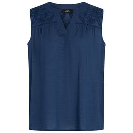 Gina Benotti Damen Bluse mit Broderie Anglaise-Stickerei