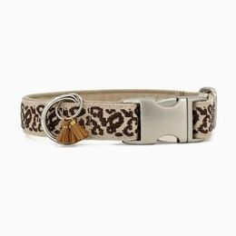 THE DOG IDEA Zugstopp Halsband Khaki neon gelb XL