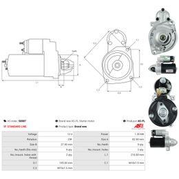 AS-PL Starter s0087 f&uuml;r Mercedes DAF VW