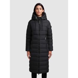 Steppmantel Khujo "SIMMIE", Damen, Gr. M (38), schwarz, Steppware, Obermaterial: 100% Polyester. Futter: 100% Nylon. Wattierung: 100% Polyester, unifarben, knielang, M&auml;ntel Steppmantel