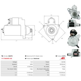 AS-PL Starter s6237s f&uuml;r TOYOTA
