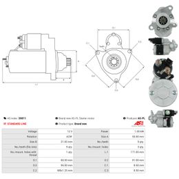AS-PL Starter s9011 f&uuml;r VW