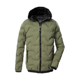 Steppjacke Killtec "KOW 229 BYS QLTD JCKT", Jungen, Gr. 164, gr&uuml;n (olivgr&uuml;n), Obermaterial: 100% Polyester.Futter: 100% Polyester.F&uuml;llung: 100% Polyester, Jacken Steppjacke, Winddichte, wasserabweisende Kinderjacke mit 10.000 mm Wassers&auml;ule