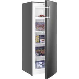 Hanseatic Gefrierschrank, Energieeffizienz: D (A-G), silber (silberfarben), B:54,4cm H:142,6cm T:57,1cm, Gefrierschr&auml;nke, inkl. 3 Jahre Herstellergarantie