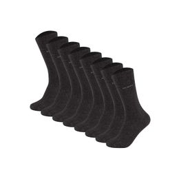 Sneakersocken Camano "Socken 8er Pack", Herren, Gr. 39-42, grau (anthrazit), Obermaterial: 80% Baumwolle CO. 17% Polyamid PA. 3% Elasthan EL., Socken Sneakersocken