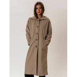 Outdoorjacke ITS MAY "ITS MAY Between season jackets Harper", Damen, Gr. L, sand, Obermaterial: 98% Baumwolle, 2% Elasthan, Jacken Outdoorjacke
