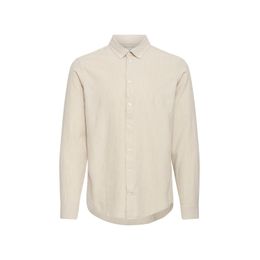 Langarmhemd Casual Friday "Langarmhemd CFAnton", Herren, Gr. 3XL, N-Gr, beige (oyster gray), Obermaterial: 100% Baumwolle CO., Hemden