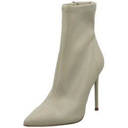 High-Heel-Stiefelette Steve Madden "Steve Madden Stiefelette Lederimitat", Damen, Gr. 39, grau, Lederimitat, Schuhe