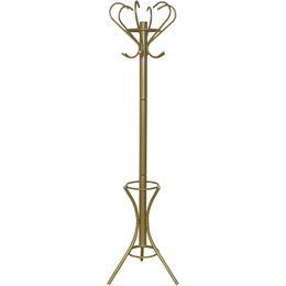 Kleiderst&auml;nder, gold (goldfarben), H:178cm T:47cm &Oslash;:47cm, Metall, HOFMANN LIVING AND MORE, Garderobenst&auml;nder, Garderobenst&auml;nder