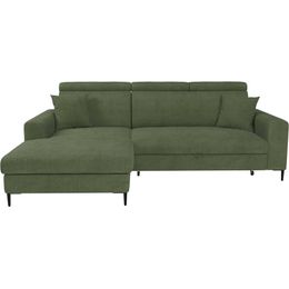 Ecksofa TRENDS BY HG "Nizza, L-Form, B: 250cm", d508 enjoy new 47 wintermoss, B:250cm H:104cm T:166cm, 92% Polyester;8% Nylon, Sofas, Ecksofa, Schlaffunktion + Bettkasten