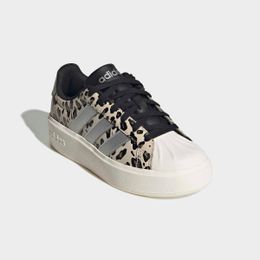 Plateausneaker adidas Sportswear "STREETTALK BOLD J", M&auml;dchen, Gr. 35,5, crystal linen, silber metallic, core schwarz, Synthetik, Schuhe Plateausneaker, f&uuml;r Kinder & Jugendliche