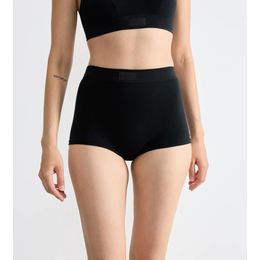 Panty Sloggi "Double Comfort T", Damen, Gr. 42, schwarz, Single Jersey, Obermaterial: 95% Baumwolle, 5% Elasthan, unifarben, k&ouml;rpernah, Unterhosen Panty, superweicher Komfortbund, flache Abschl&uuml;sse
