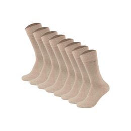 Sneakersocken Camano "Socken 8er Pack", Herren, Gr. 43-46, braun (sand), Obermaterial: 80% Baumwolle CO. 17% Polyamid PA. 3% Elasthan EL., Socken Sneakersocken
