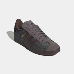 Sneaker adidas originals "GAZELLE", Herren, Gr. 43, charcoal, braun, schwarz braun, Leder, Textil, Schuhe Sneaker