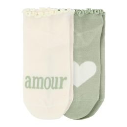 Gina Benotti 2 Paar Damen Sneaker-Socken im Motiv-Mix