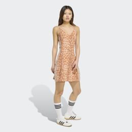 Shirtkleid adidas Sportswear "W AOP 3S DRE", Damen, Gr. L, N-Gr, multicolor, wonder aluminium, Obermaterial: 90% Baumwolle, 10% Elasthan, Kleider Shirtkleid