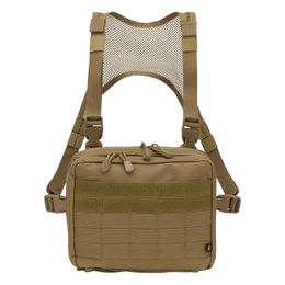 Schultertasche Brandit "Brandit Unisex Chest Pack", Damen, Gr. onesize, camel, Polyester, unifarben, Taschen Schultertasche