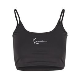 T-Shirt Karl Kani "Karl Kani Damen", Damen, Gr. XL, schwarz, 77% Polyester, 23% Elasthan, slim fit, ohne Ausschnitt, Shirts T-Shirt