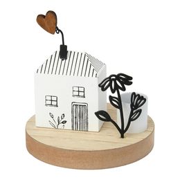 my home Kerzenhalter mit Deko-Haus