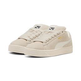 Sneaker Puma "SUEDE XL", Damen, Gr. 40,5, alpine snow, warm wei&szlig;, Leder, mehrfarbig, Schuhe Sneaker, mit Lederobermaterial, mit SOFTFOAM+ D&auml;mpfungstechnologie