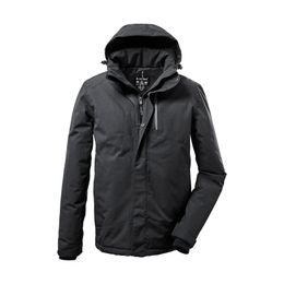 Outdoorjacke Killtec "KOW 161 MN JCKT", Herren, Gr. XXL, schwarz, Obermaterial: 100% Polyester.Futter: 100% Polyester.F&uuml;llung: 100% Polyester, Jacken Outdoorjacke, Wasser- und winddichte Funktionsjacke mit abnehmbarer Kapuze