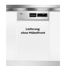 Beko teilintegrierbarer Geschirrsp&uuml;ler "BDSS28040XQ", Energieeffizienz: C (A-G), silber (edelstahllook), B:44,8cm H:81,8cm T:57cm, Geschirrsp&uuml;ler, SelfDry