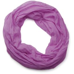 Loop styleBREAKER "Seidiger unifarbener Loop", Damen, lila (violett), Obermaterial: 100% Viskose CV., Modisch, Modet&uuml;cher Loop