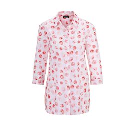 Klassische Bluse GOLDNER "Bluse mit Hemdkragen", Damen, Gr. 44, orange (koralle, getupft), Obermaterial: 100% Baumwolle CO., Manschette, Blusen, keine/nicht relevant