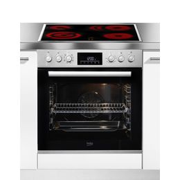 Beko Elektro-Herd-Set "BBUM12322X", Energieeffizienz: A (A+++-D), silber (edelstahl, look), Herdsets, Gleichm&auml;&szlig;ige Hei&szlig;luft f&uuml;r perfekte Ergebnisse dank Aeroperfect