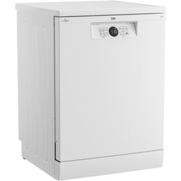 Beko Standgeschirrsp&uuml;ler "BDFN26430W 7694801677", Energieeffizienz: D (A-G), silber (wei&szlig;), B:59,8cm H:85cm T:60cm, Geschirrsp&uuml;ler