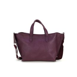 Henkeltasche Harpa "RACHEL", Herren, Gr. B/H/T: 10cm x 19cm x 36cm, aubergine, Leder, unifarben, Taschen, mit abnehmbarem Schulterriemen