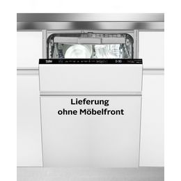 Beko vollintegrierbarer Geschirrsp&uuml;ler "BDIS38040Q", Energieeffizienz: C (A-G), silber (wei&szlig;), B:44,8cm H:81,8cm T:55cm, Geschirrsp&uuml;ler, SelfDry