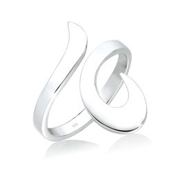Fingerring Elli "Wickelring Verstellbar Ornament 925 Silber", silber, Fingerringe, Damen, Resizable, ohne Stein, Silber 925 (Sterlingsilber), 2mm, Fingerring