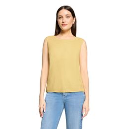 T-Shirt Cartoon "Damen ohne Arm", Damen, Gr. 34, golden haze, Obermaterial: 75% Polyacryl, 25% Polyamid, loose fit normal, Rundhals, Shirts T-Shirt