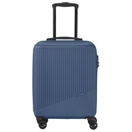 Hartschalen-Trolley Travelite "BALI Reisekoffer Hartschale", Gr. B/H/T: 39cm x 55cm x 20cm 34 l, blau, ABS, unifarben, Basic, Koffer, TSA-Schloss &ndash; robustes Reisegep&auml;ck