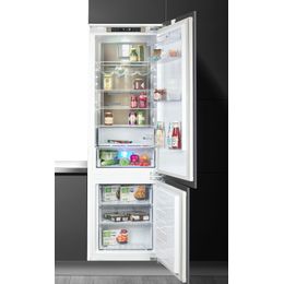 Beko Einbauk&uuml;hlgefrierkombination "BCNA306E4FN", Energieeffizienz: E (A-G), silber (wei&szlig;), Rechtsanschlag, wechselbar, K&uuml;hlschr&auml;nke