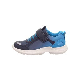 Superfit Leder-Sneakers "Rush" in Dunkelblau/ Hellblau - 26% | Gr&ouml;&szlig;e 40 | Kindersneakers