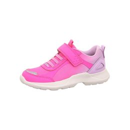 Superfit Leder-Sneakers "Rush" in Pink/ Lila - 44% | Gr&ouml;&szlig;e 29 | Kindersneakers